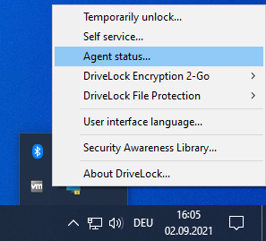 Check agent status
